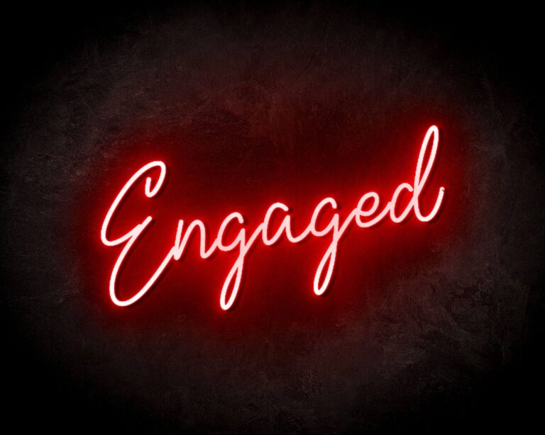 LED Neon Sign Engaged - The Neon Company - FI