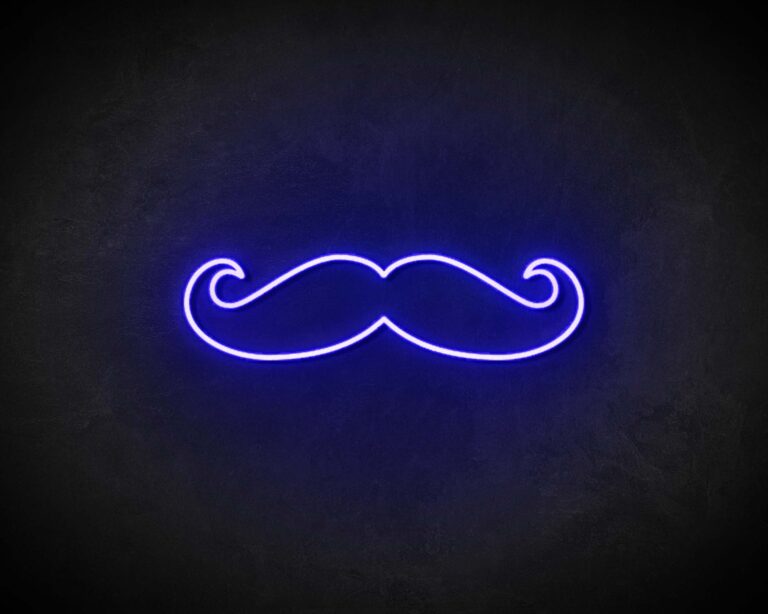 LED Neon Sign Moustache - The Neon Company - FI