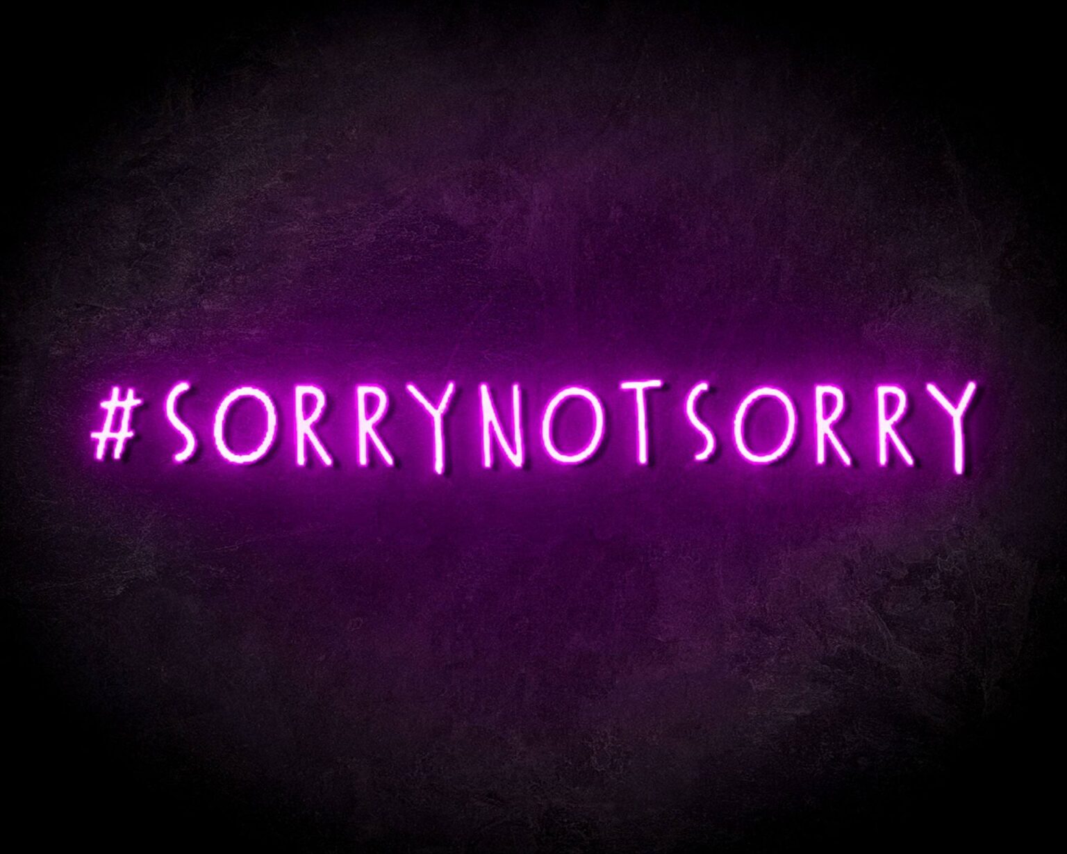 LED Neon Sign Sorry Not Sorry - The Neon Company - FI