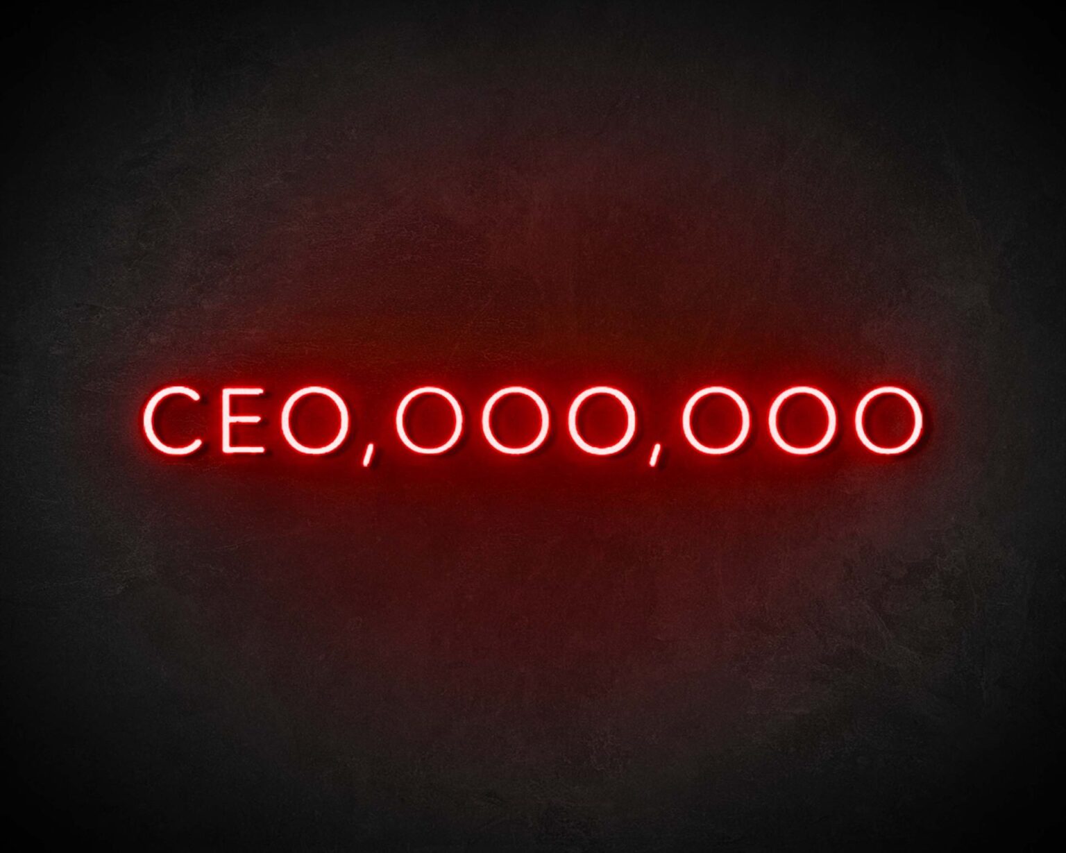 LED Neon Sign CEO,OOO,OOO - The Neon Company - FI