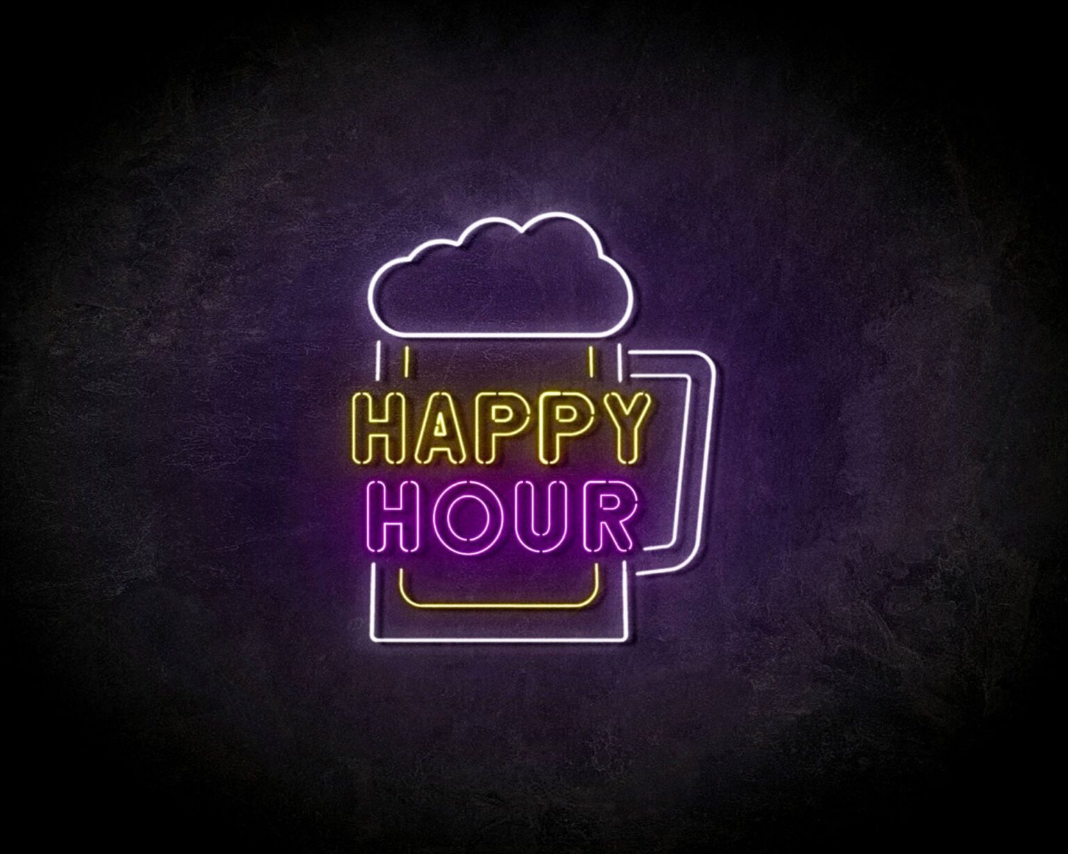 LED Neon Sign Happy hour - The Neon Company - FI